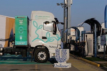 Unilever Chile inaugura su flota de camiones 100% eléctricos de alto ...